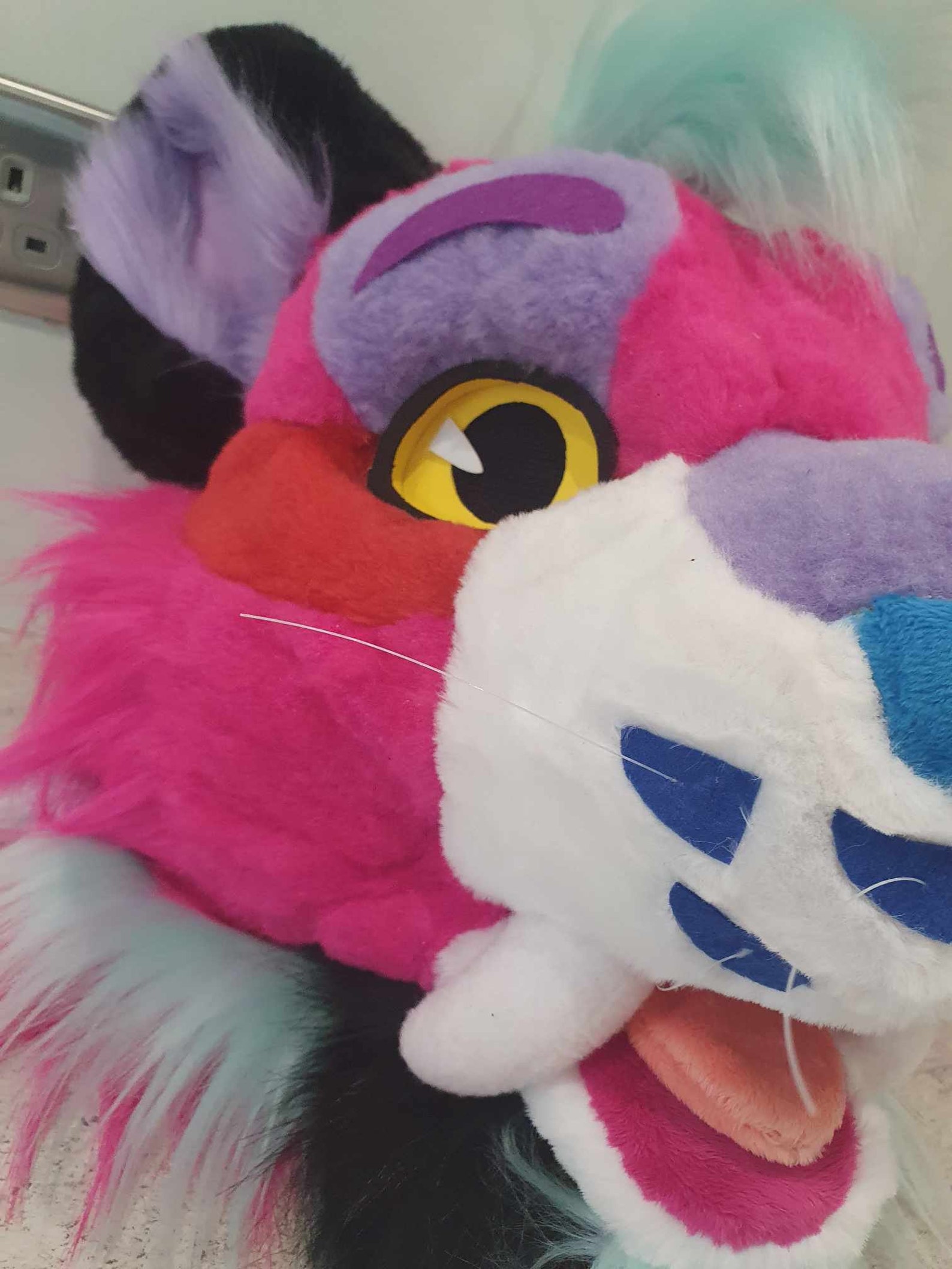 Saber-tooth Tiger Premade Fursuit Head - Etsy