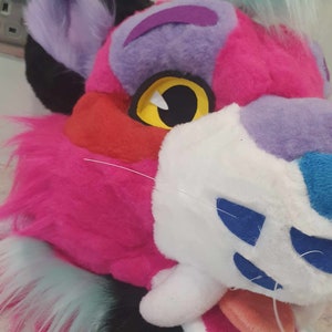 Saber-tooth Tiger Premade Fursuit Head - Etsy