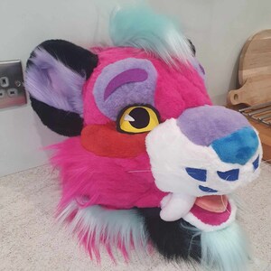 Saber-tooth Tiger Premade Fursuit Head - Etsy