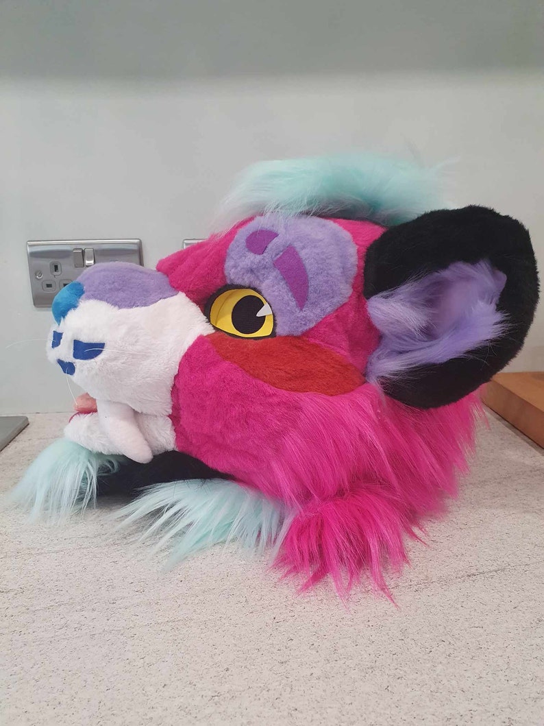 Saber-tooth Tiger Premade Fursuit Head - Etsy