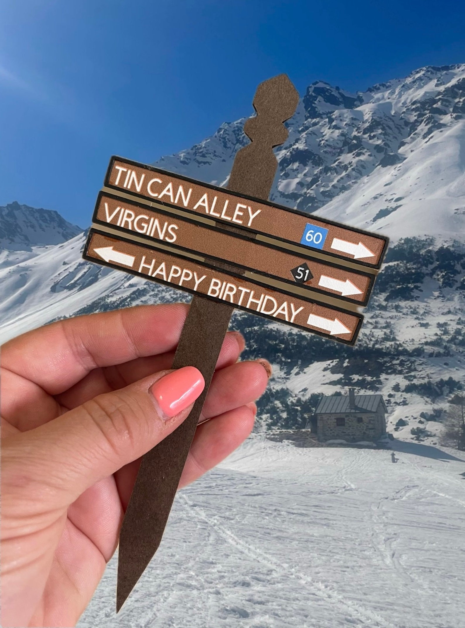 Ski Themed Cake Topper and Gondola - Etsy