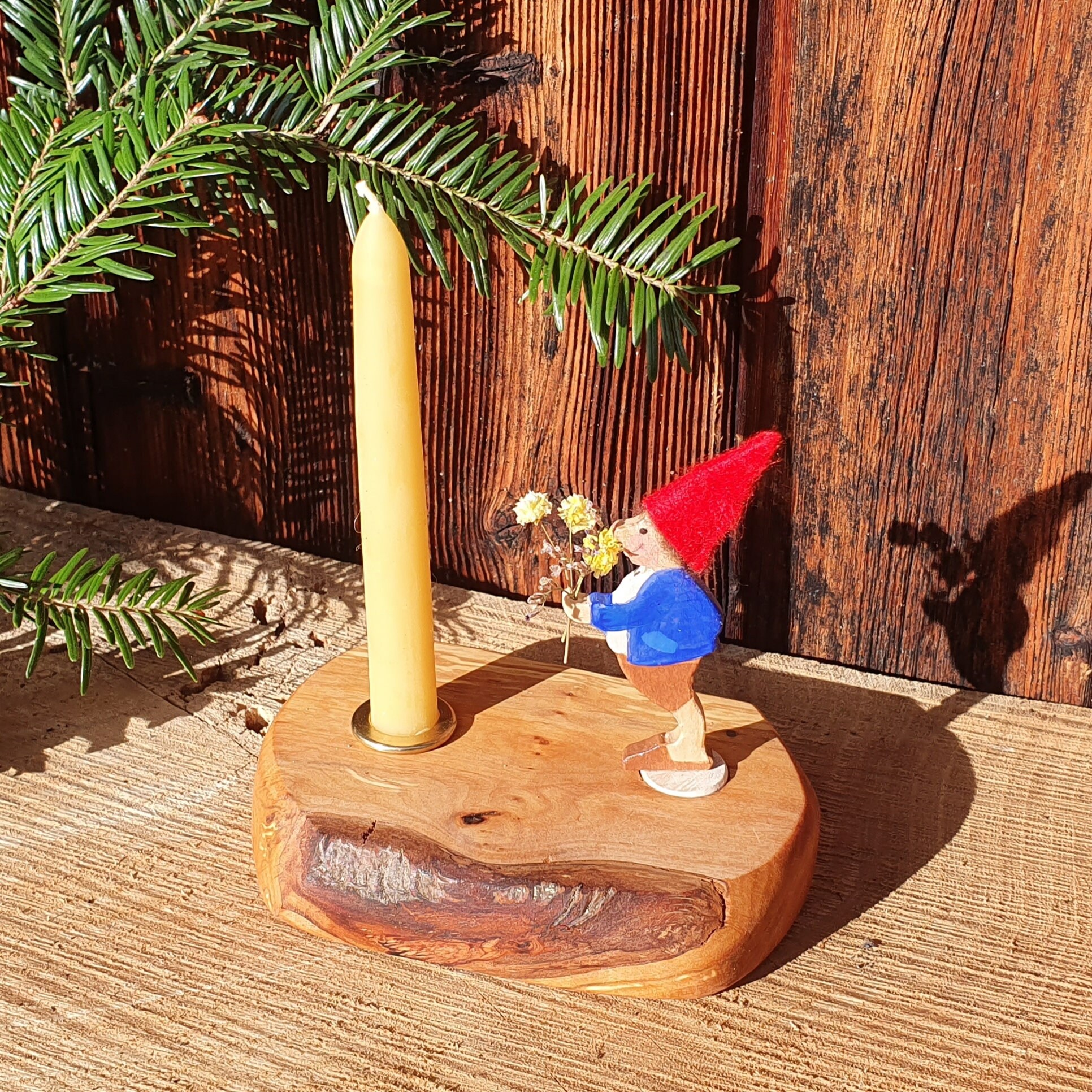 Gift Set Gnome 2D With Candle - Etsy
