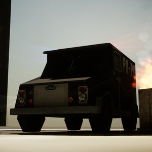 PSX Style - Low Poly Police Van - Etsy