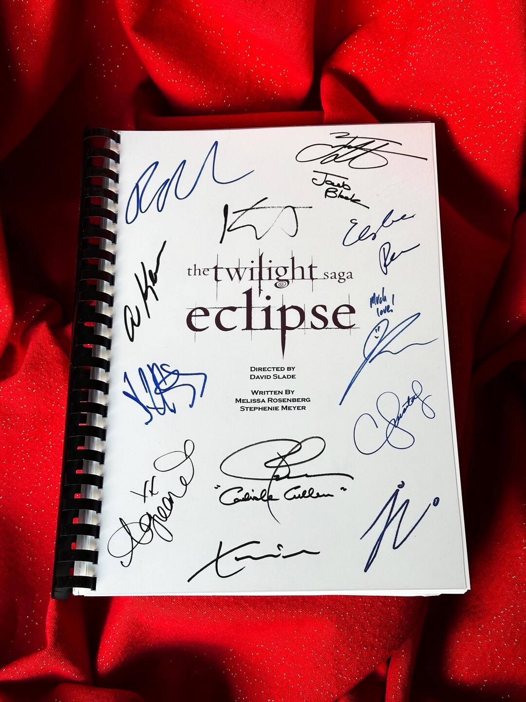 TWILIGHT ECLIPSE Signed Movie Script, Movie Present, Birthday Gift, Movie Gift, Film Script ...