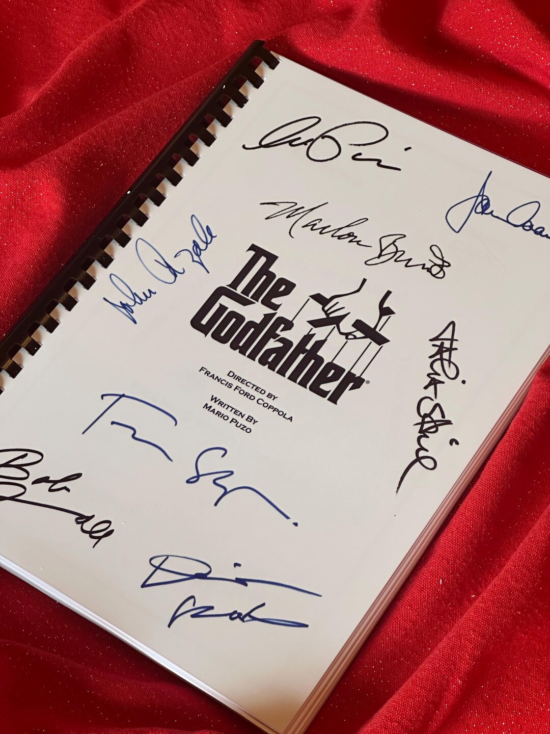 THE GODFATHER Movie Script, High Quality Printed Cast Signatures ...