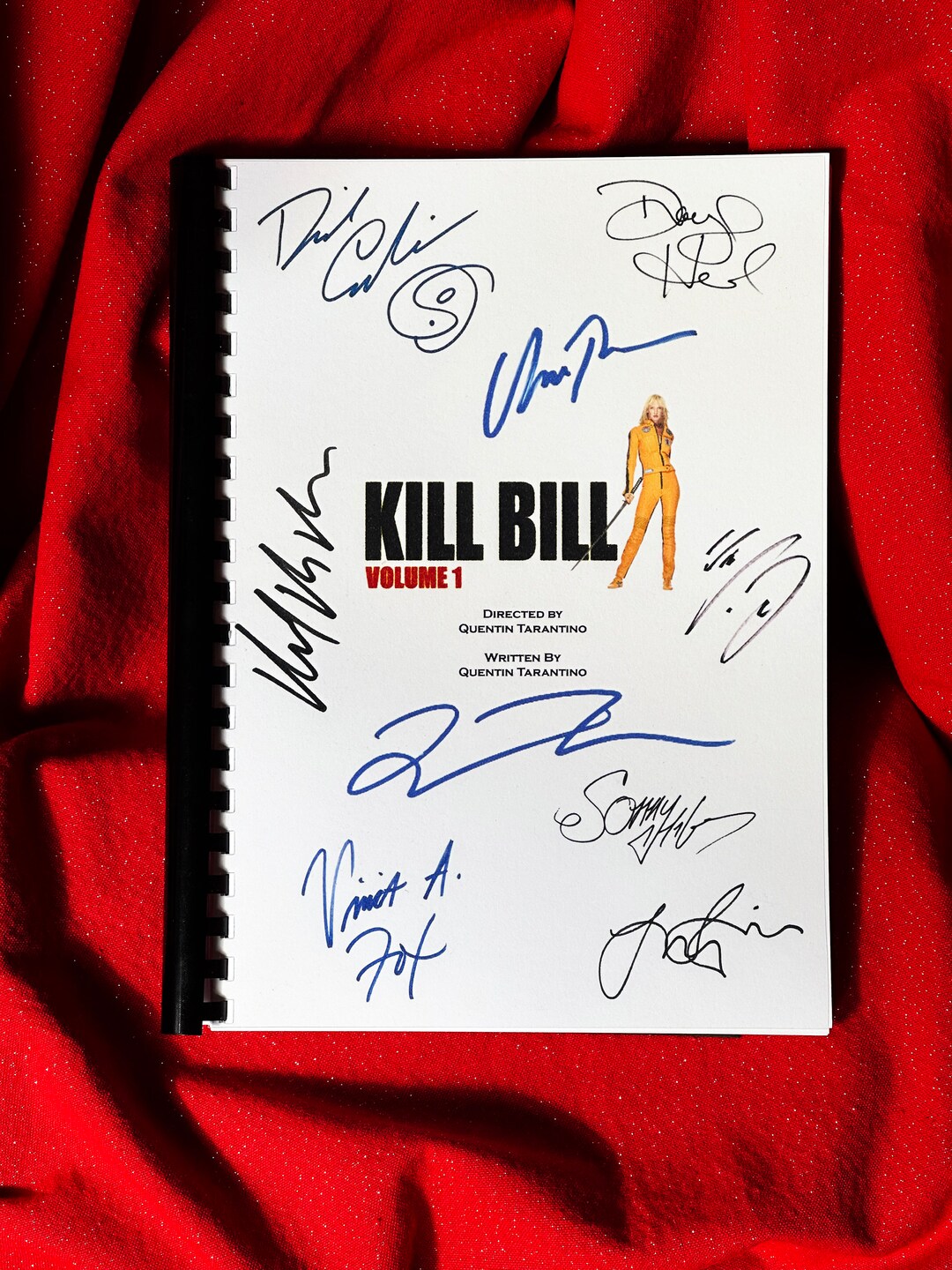 KILL BILL Signed Movie Script, Birthday Gift, Movie Gift, Film ...