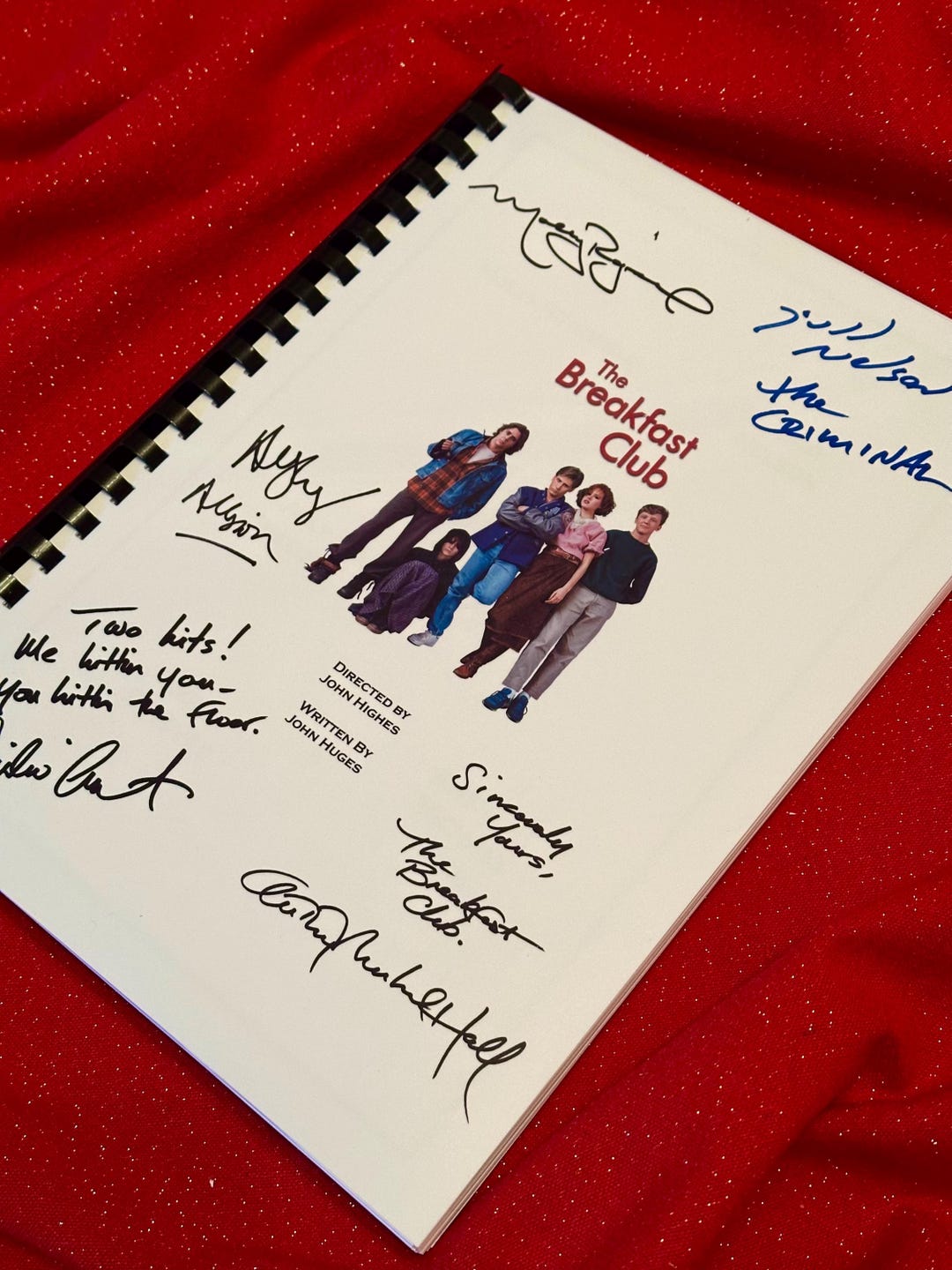 THE BREAKFAST CLUB Signed Movie Script, Movie Present, Birthday Gift ...