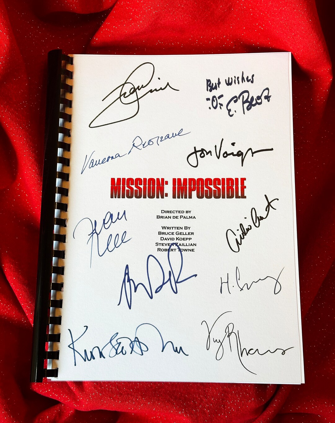 M IMPOSSIBLE Signed Movie Script, Birthday Gift, Movie Gift, Film ...