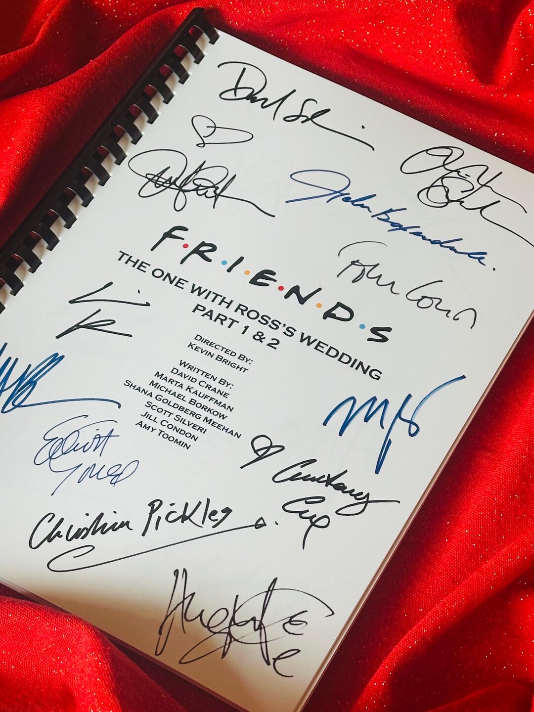 FRIENDS the One With Ross's Wedding, Signed Script, Present, Birthday ...