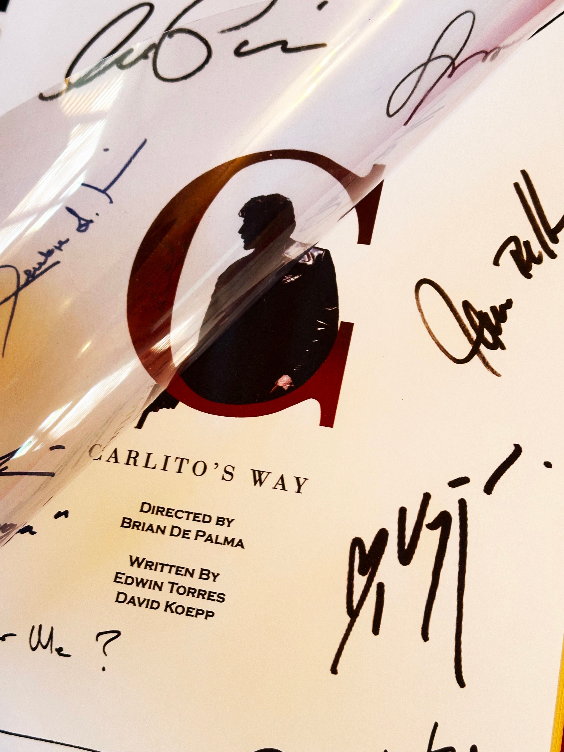 CARLITO'S WAY Signed Movie Script, Birthday Gift, Movie Gift, Film ...