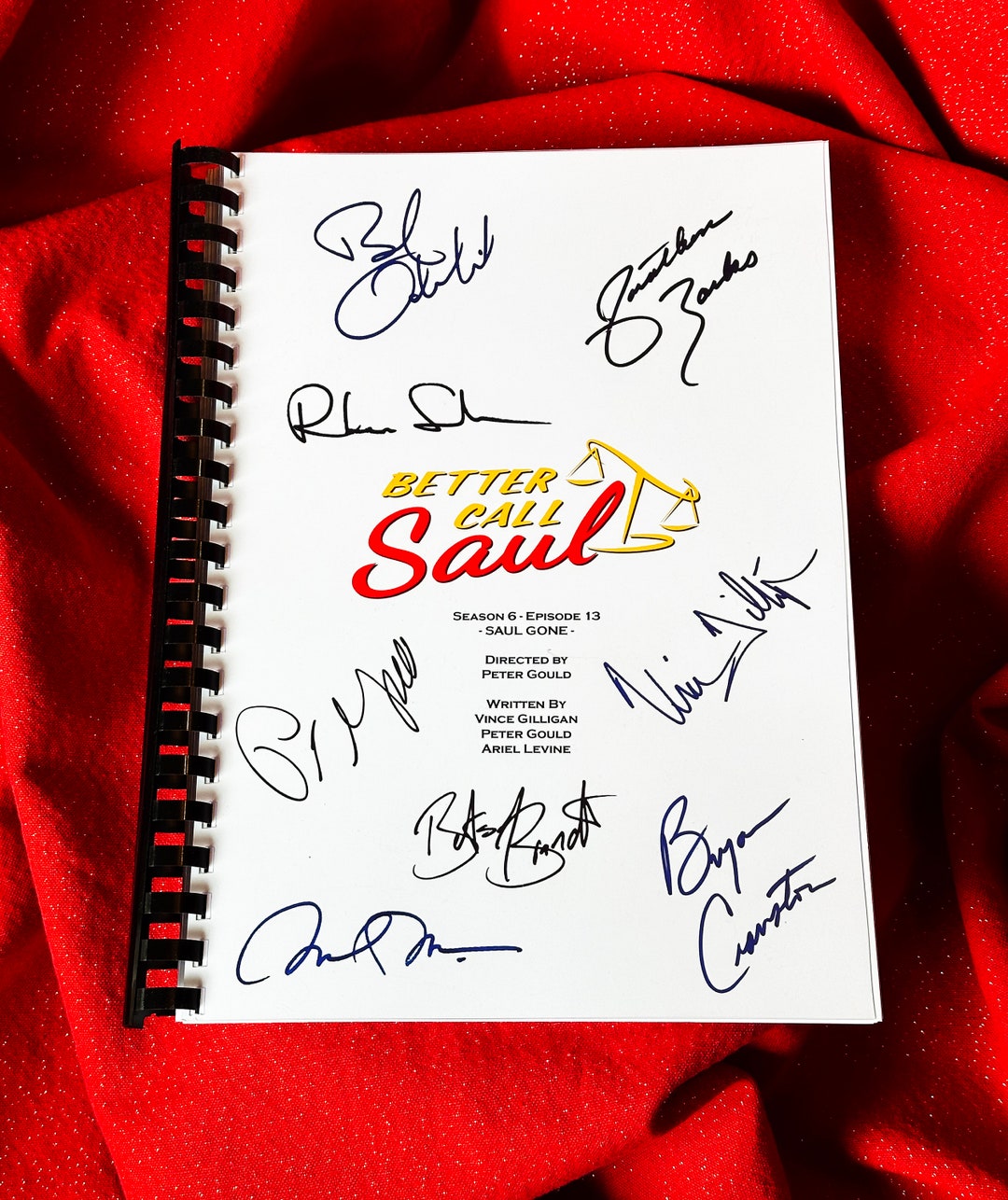 CALL SAUL Signed Script, Movie Present, Birthday Gift, Movie Gift, Film ...