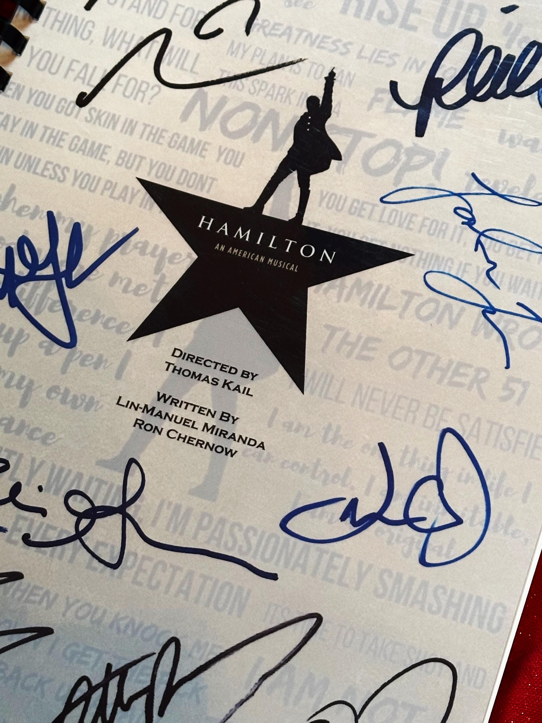 HAMILTON Script, High Quality Printed Cast Autographs, Movie Present ...