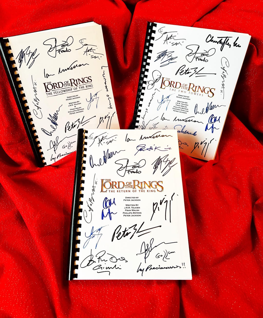 Lord, Rings, Script Collection, ALL 3 Trilogy Scripts, Fellowship, Two ...