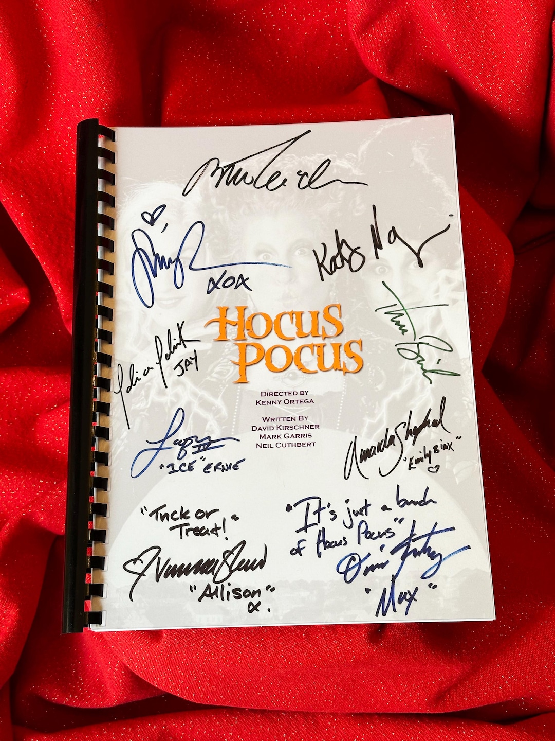 HOCUS POCUS Signed Movie Script, Birthday Gift, Movie Gift, Film Script ...