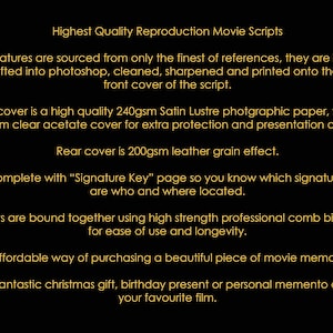 A New Hope, Signed Movie Script, Screenplay, Birthday Gift, Movie Gift ...
