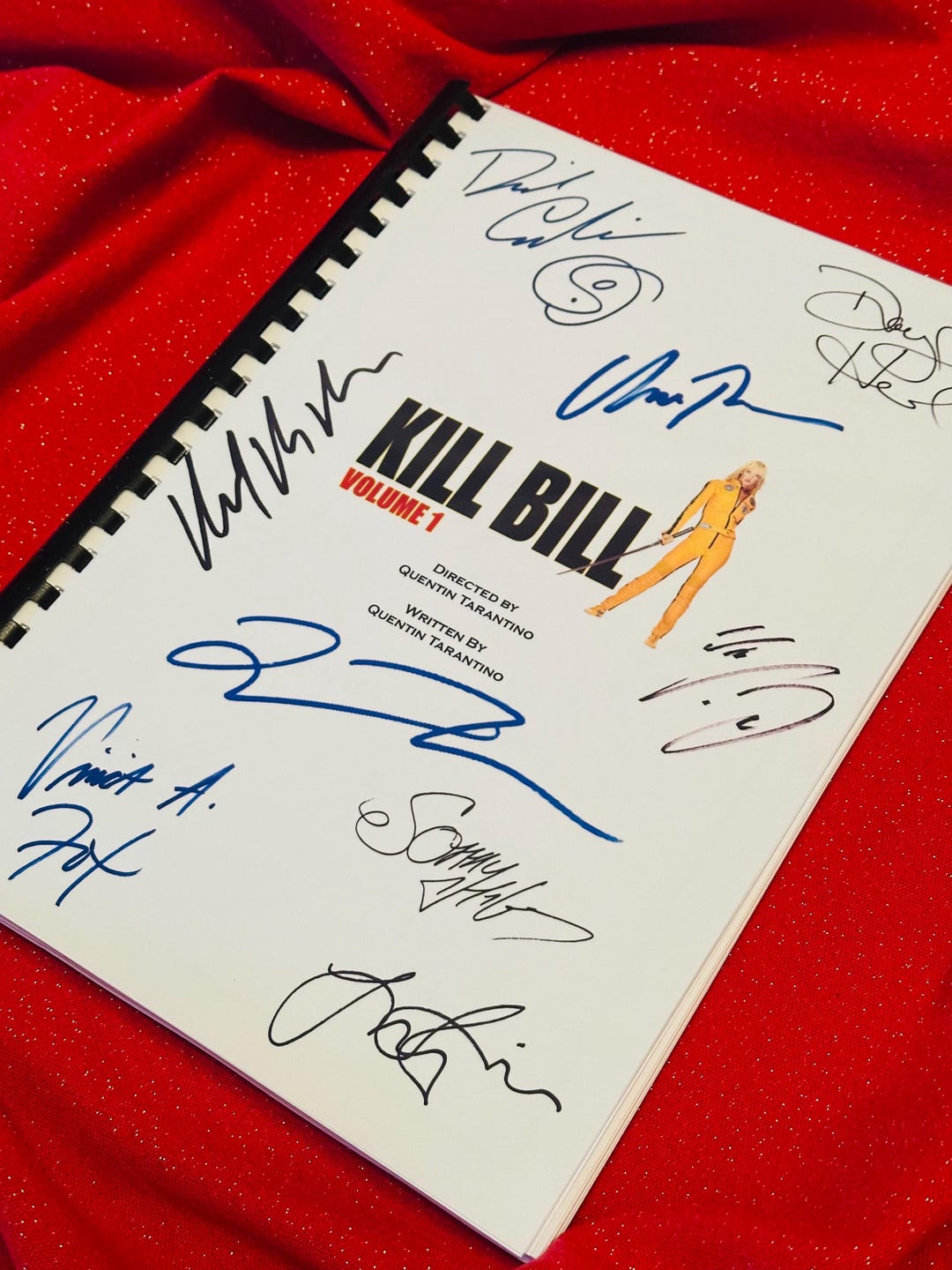 KILL BILL Signed Movie Script, Birthday Gift, Movie Gift, Film ...