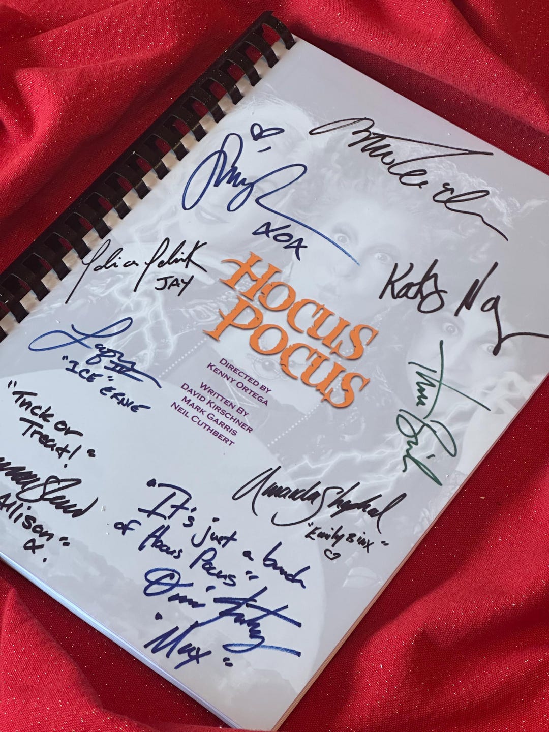 HOCUS POCUS Signed Movie Script, Birthday Gift, Movie Gift, Film Script ...
