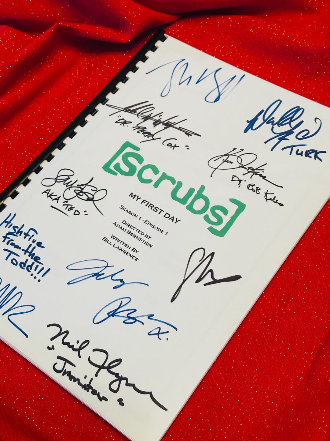 SCRUBS Signed Script, Present, Birthday Gift, Movie Gift, Film Script ...