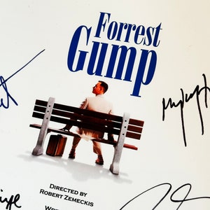 FORREST, GUMP Signed Movie Script, Birthday Gift, Movie Gift, Film ...