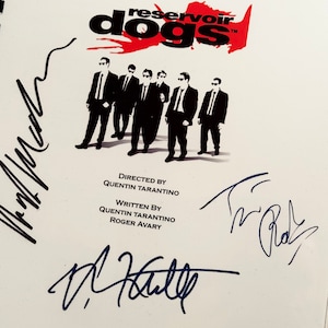 RESERVOIR DOGS Signed Movie Script, Birthday Gift, Movie Gift, Film ...