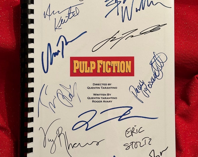 PULP FICTION Poster Signed by John Travolta, Samuel Jackson, Uma ...