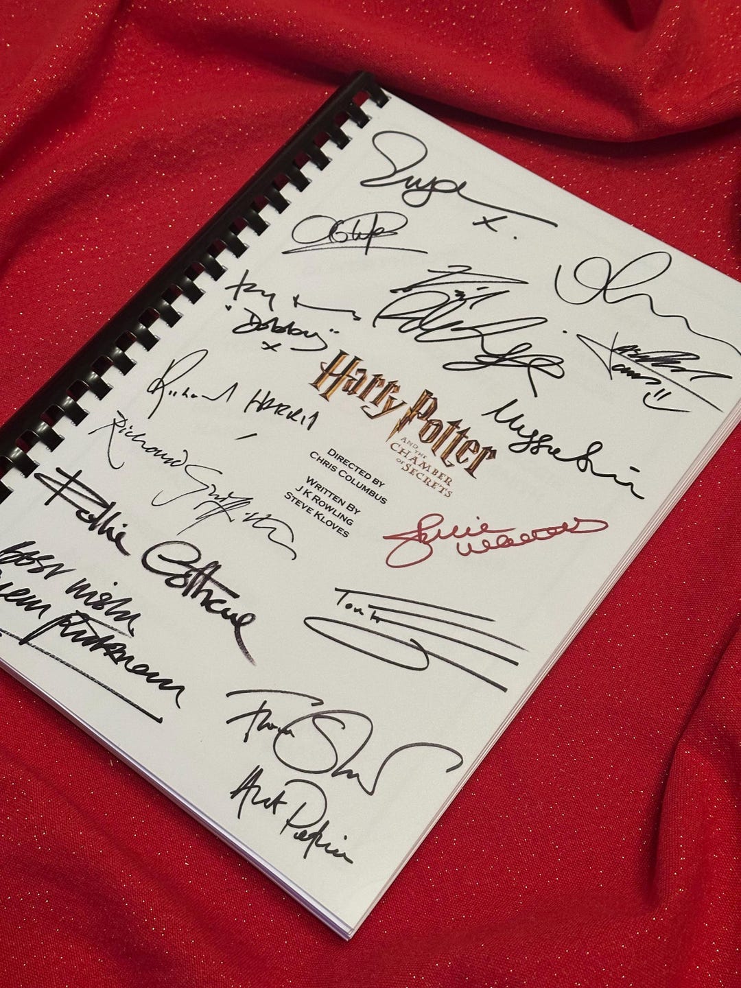 CHAMBER, SECRETS Signed Movie Script, Screenplay, Birthday Gift, Movie ...