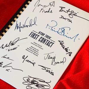 TREK First Contact Signed Movie Script, Movie Present, Birthday Gift ...