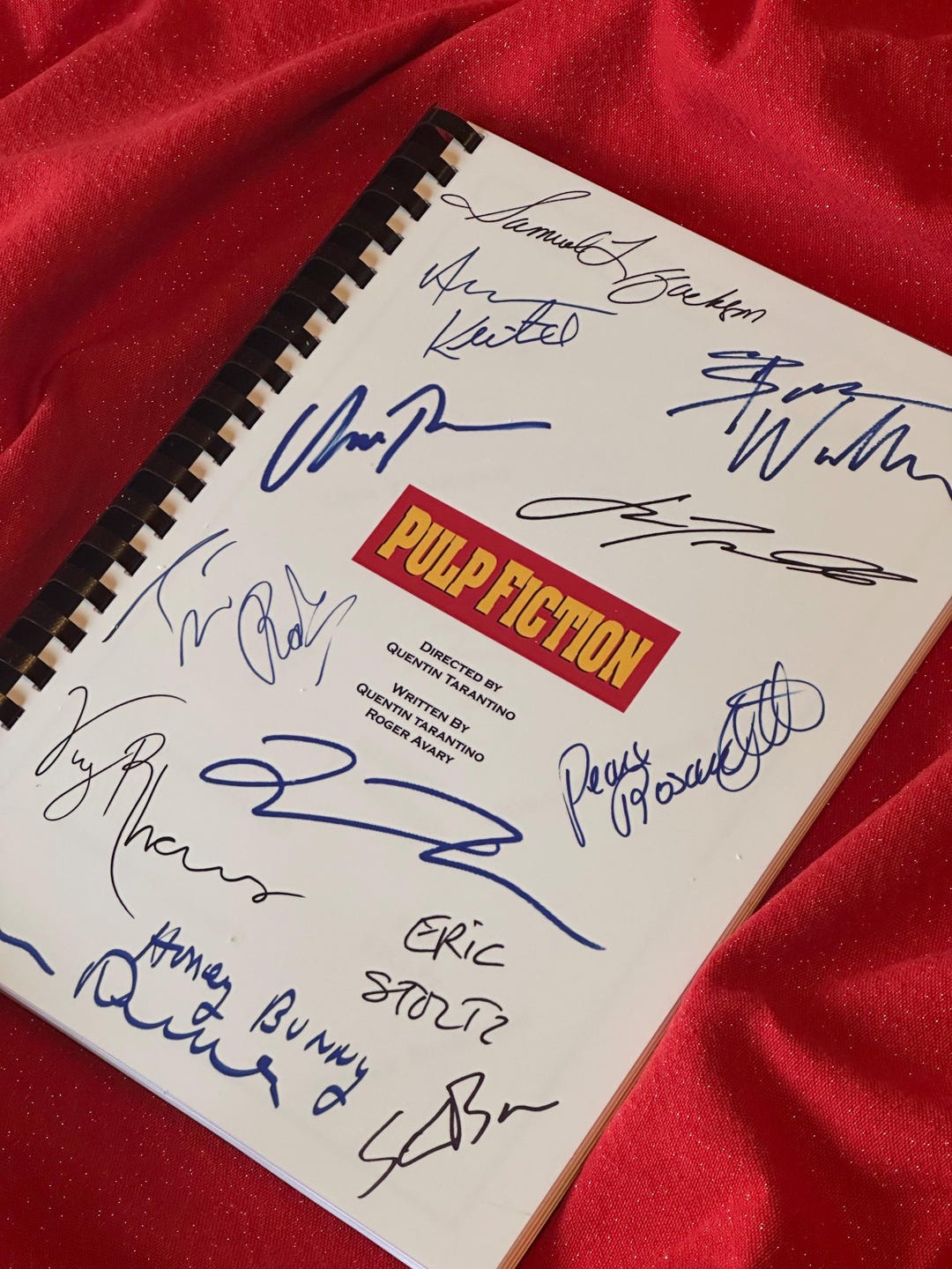 PULP FICTION Movie Script, High Quality Printed Cast Signatures, Movie ...
