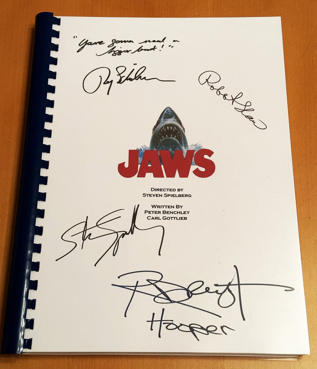 Jaws Signed Movie Script, Present, Birthday Gift, Movie Gift, Film ...