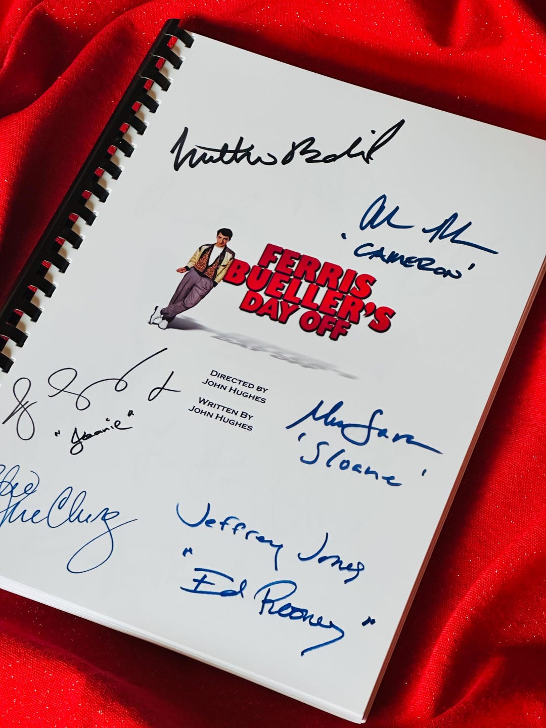 Ferris Buellers Day off Signed Movie Script, Screenplay, Movie Present ...