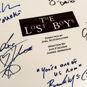LOST, BOYS Movie Script, Present, Birthday Gift, Movie Gift, Film ...