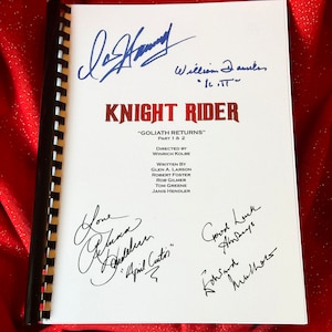 KNIGHT RIDER Signed Script, Goliath Returns Part 1 & 2, Birthday Gift ...