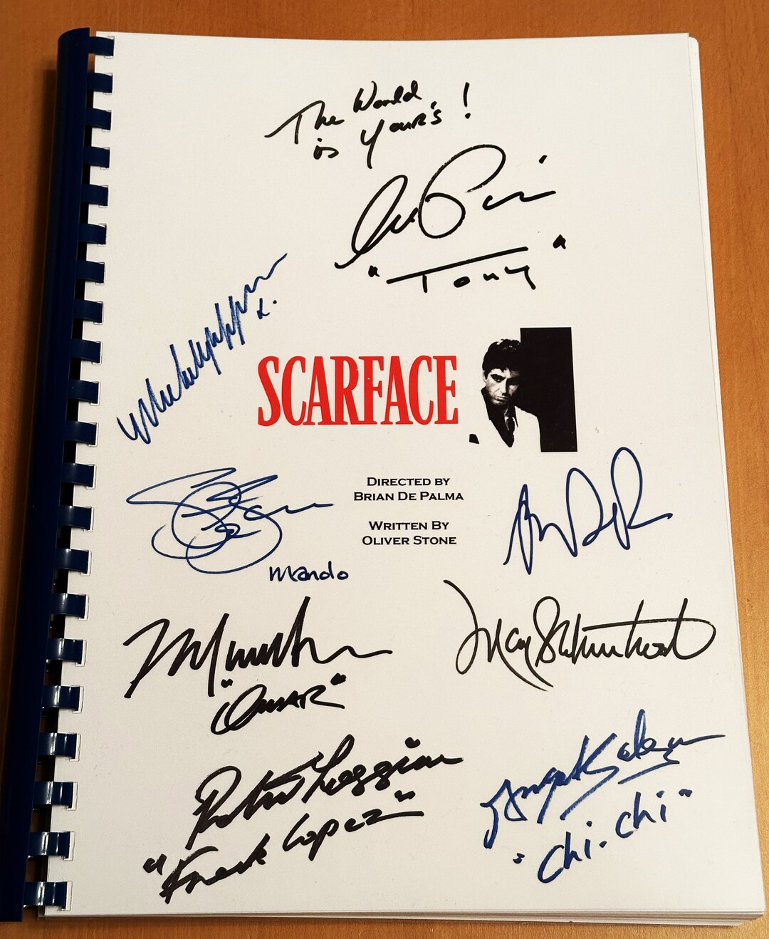 SCARFACE Signed Movie Script, Movie Present, Birthday Gift, Movie Gift ...