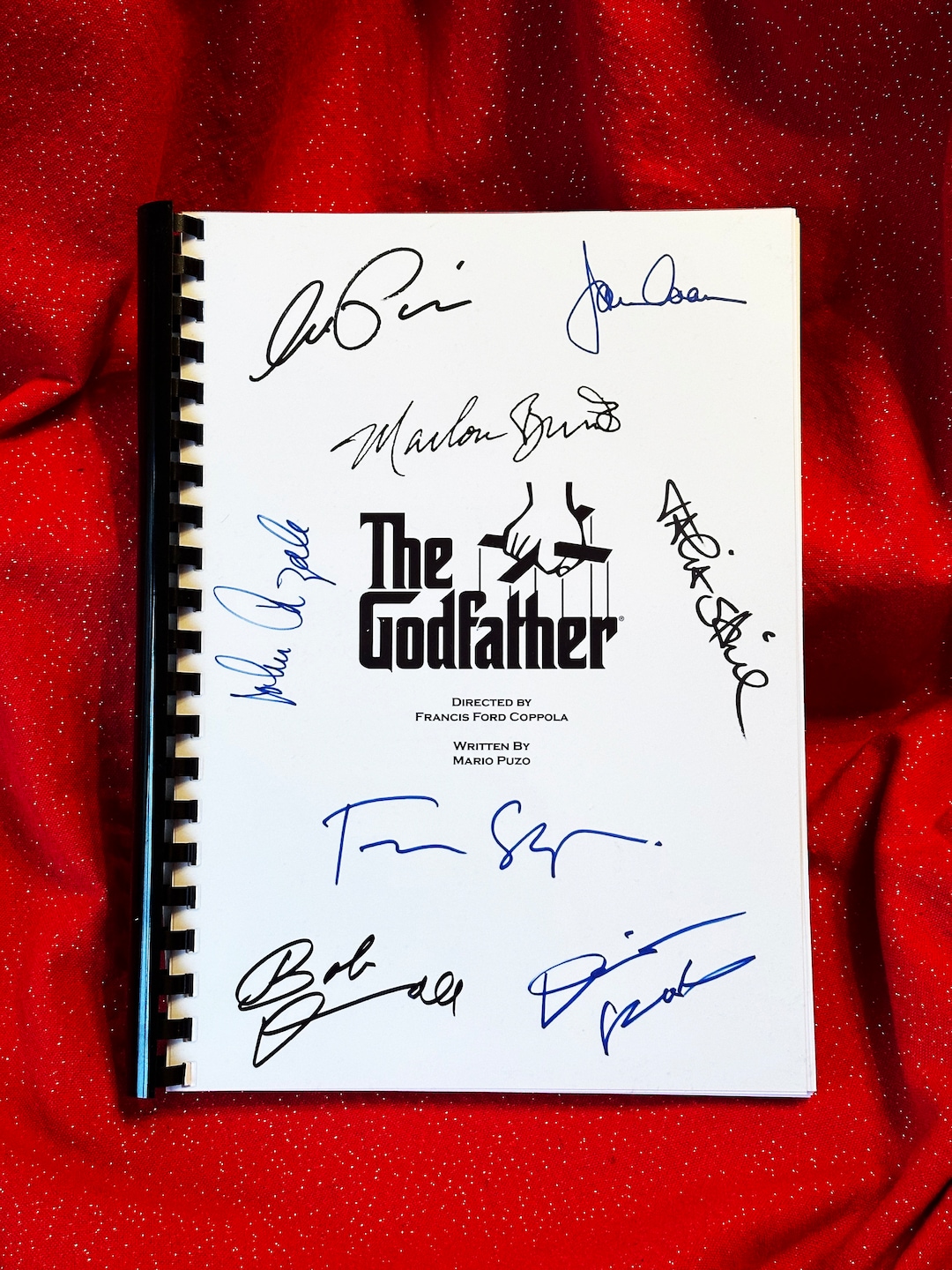 THE GODFATHER Signed Movie Script, Birthday Gift, Movie Gift, Film ...