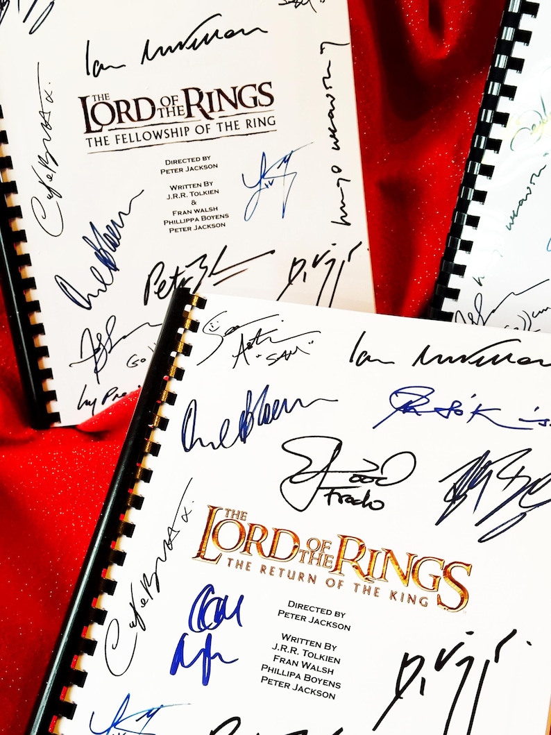 Lord, Rings, Script Collection, ALL 3 Trilogy Scripts, Fellowship, Two ...