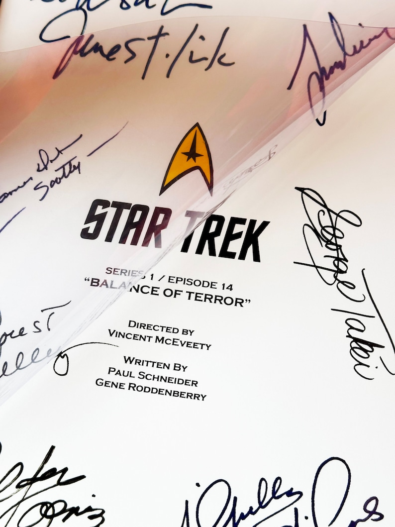 TREK TV Series Script, Birthday Gift, Movie Gift, Film, Screenplay ...