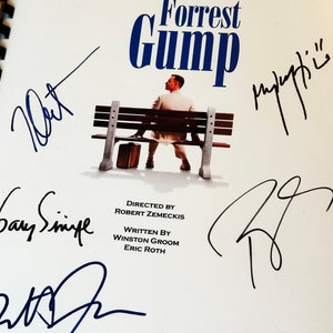 FORREST, GUMP Signed Movie Script, Birthday Gift, Movie Gift, Film ...