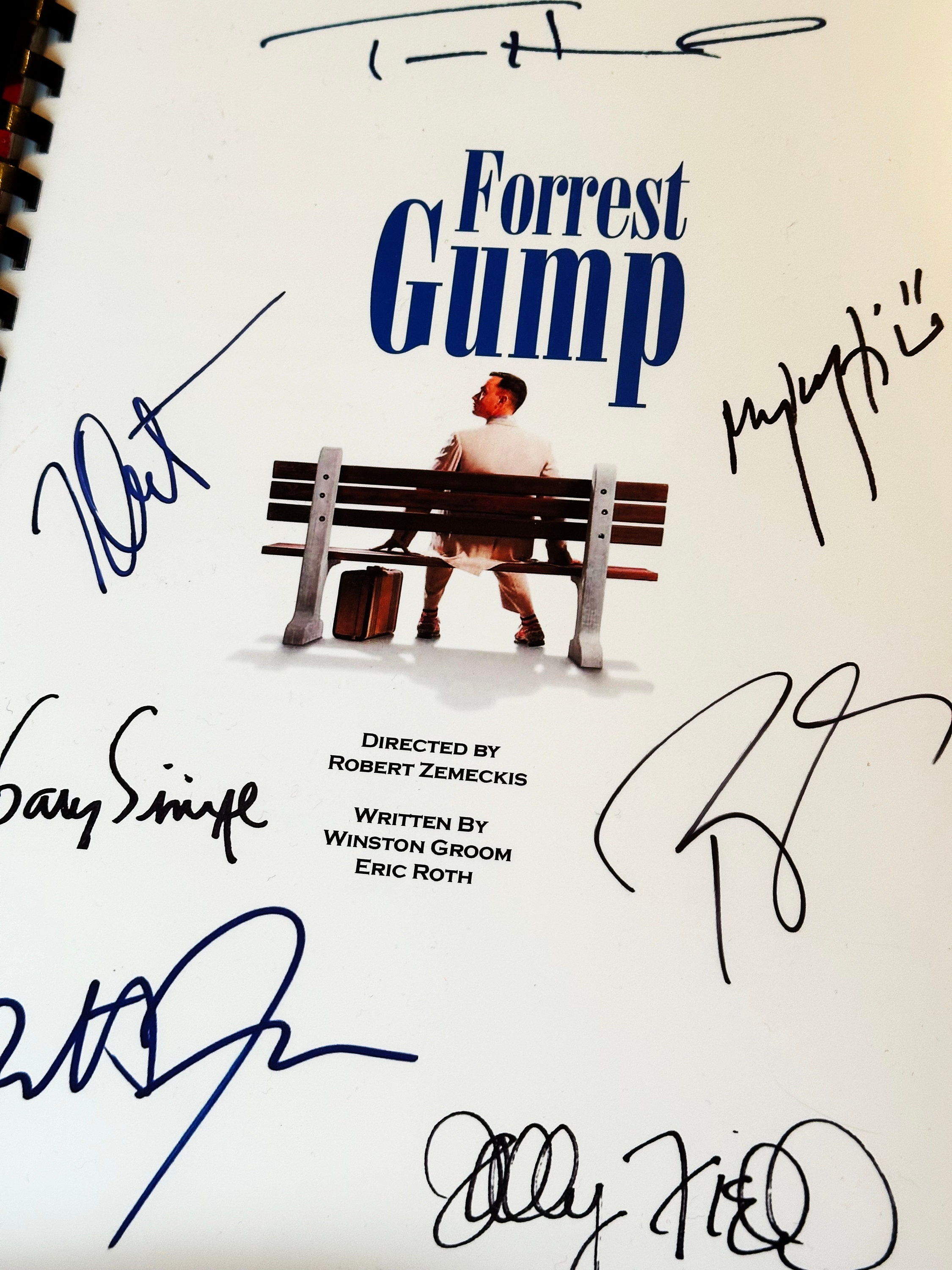 FORREST GUMP Signed Movie Script, Birthday Gift, Movie Gift, Film ...