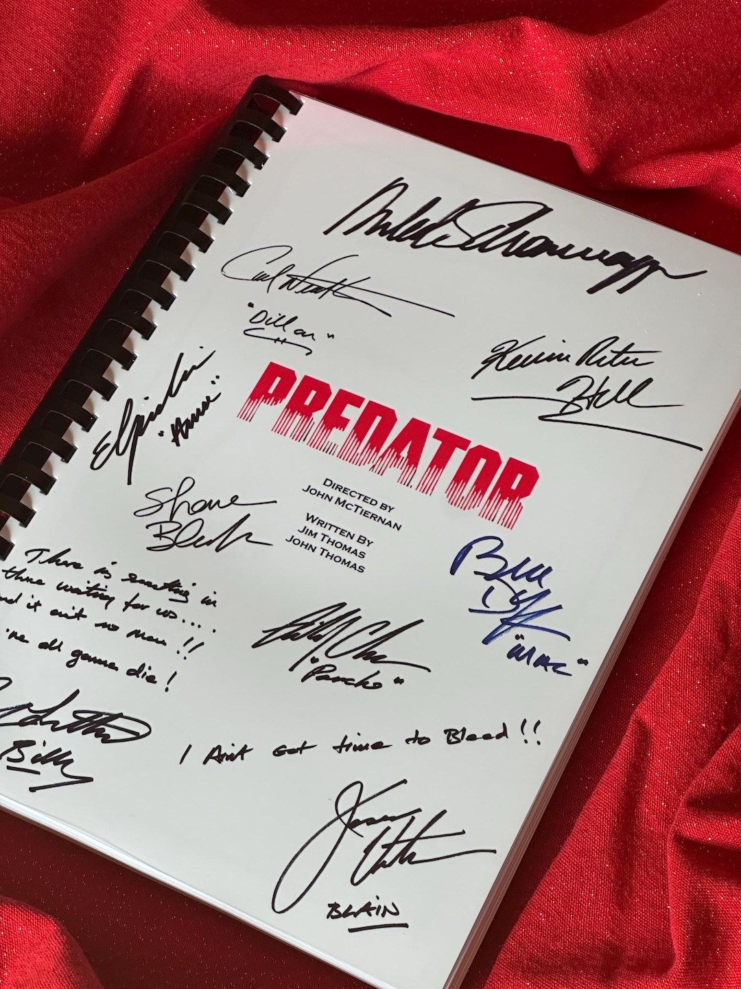 PREDATOR Movie Script, Birthday Gift, Movie Gift, Film Script ...