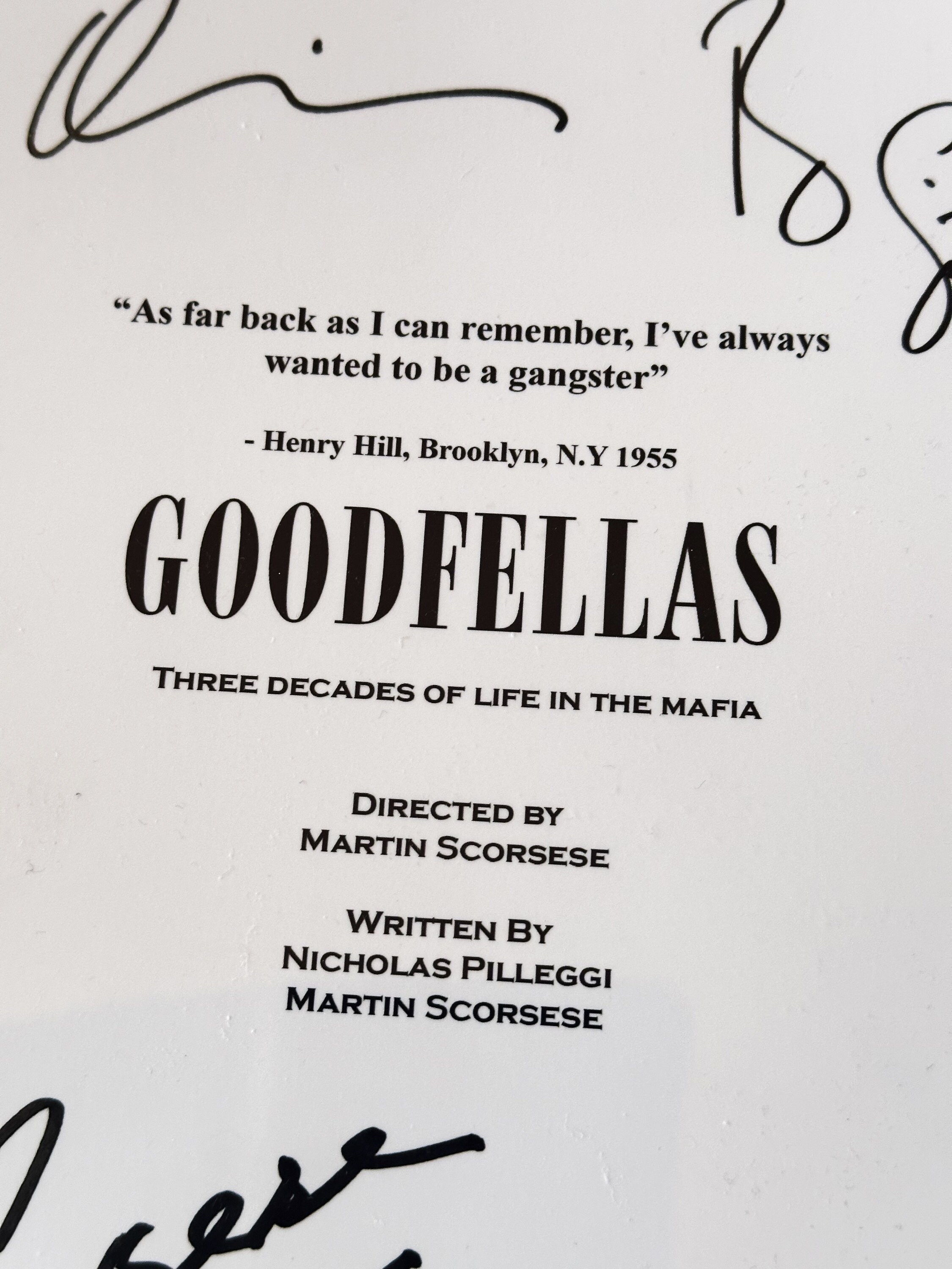 GOODFELLAS Signed Movie Script, Movie Present, Birthday Gift, Movie ...