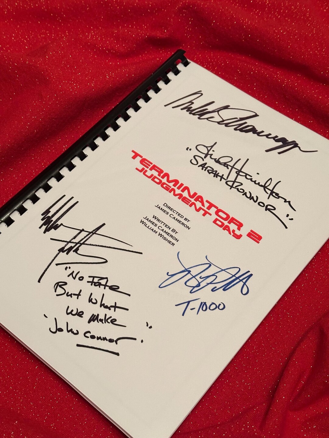 TERMINATOR 2 Judgment Day Movie Script, Present, Birthday Gift, Movie ...