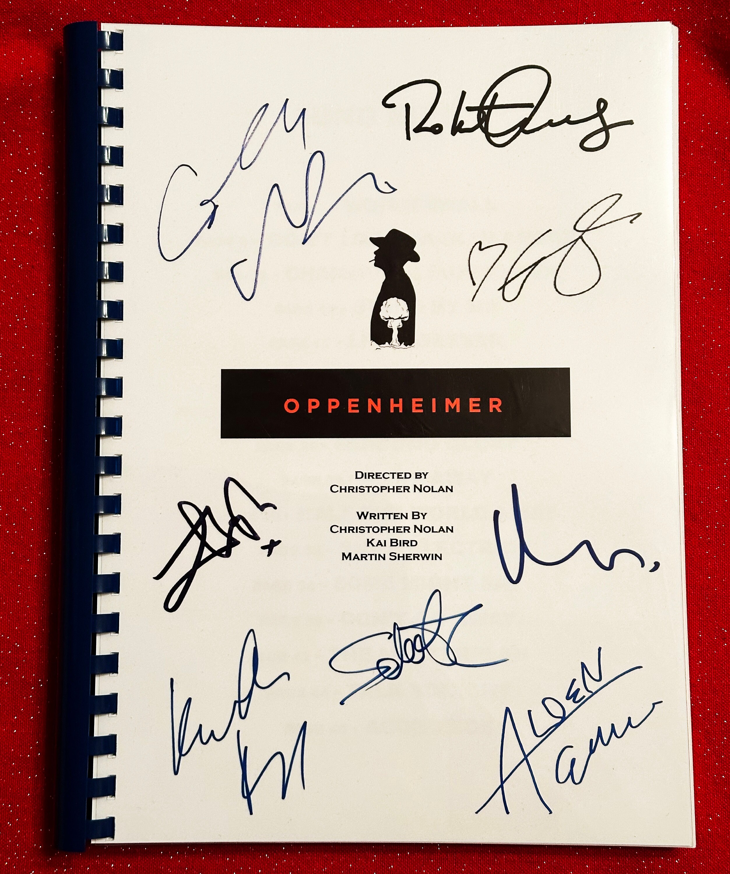 OPPENHEIMER Signed Movie Script, Birthday Gift, Movie Gift, Film ...