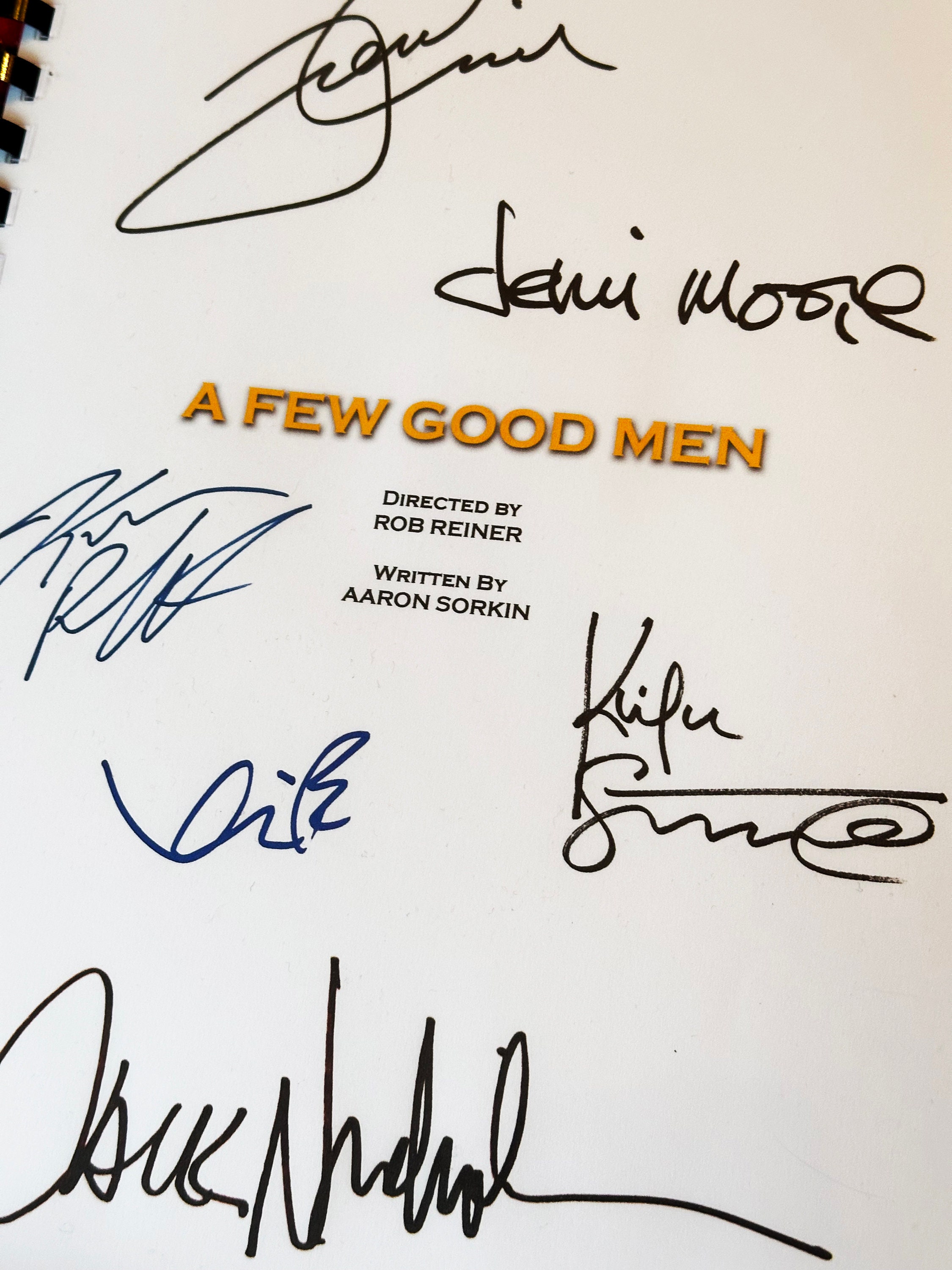 A Few Good Men, Tom Cruise, Signed Movie Script, Movie Present ...