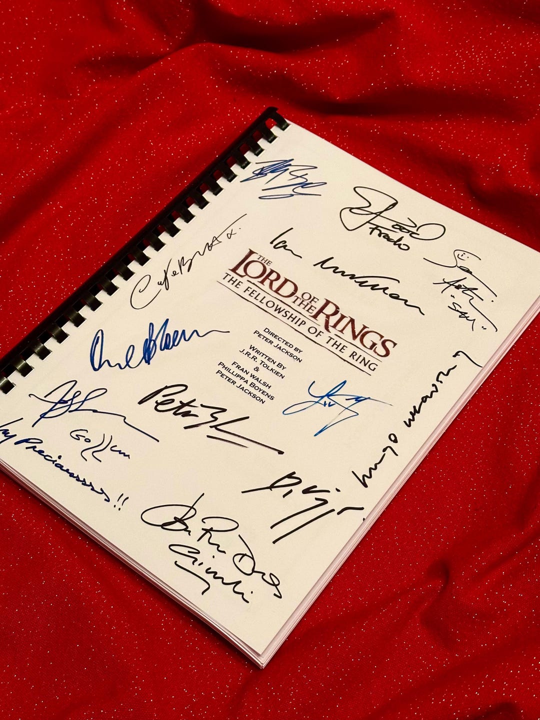 Lord, Rings, Fellowship, Movie Script, Birthday Gift, Movie Gift, Film ...