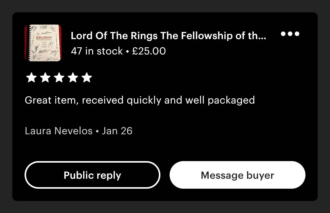 Lord, Rings, Fellowship, Movie Script, Birthday Gift, Movie, Film ...