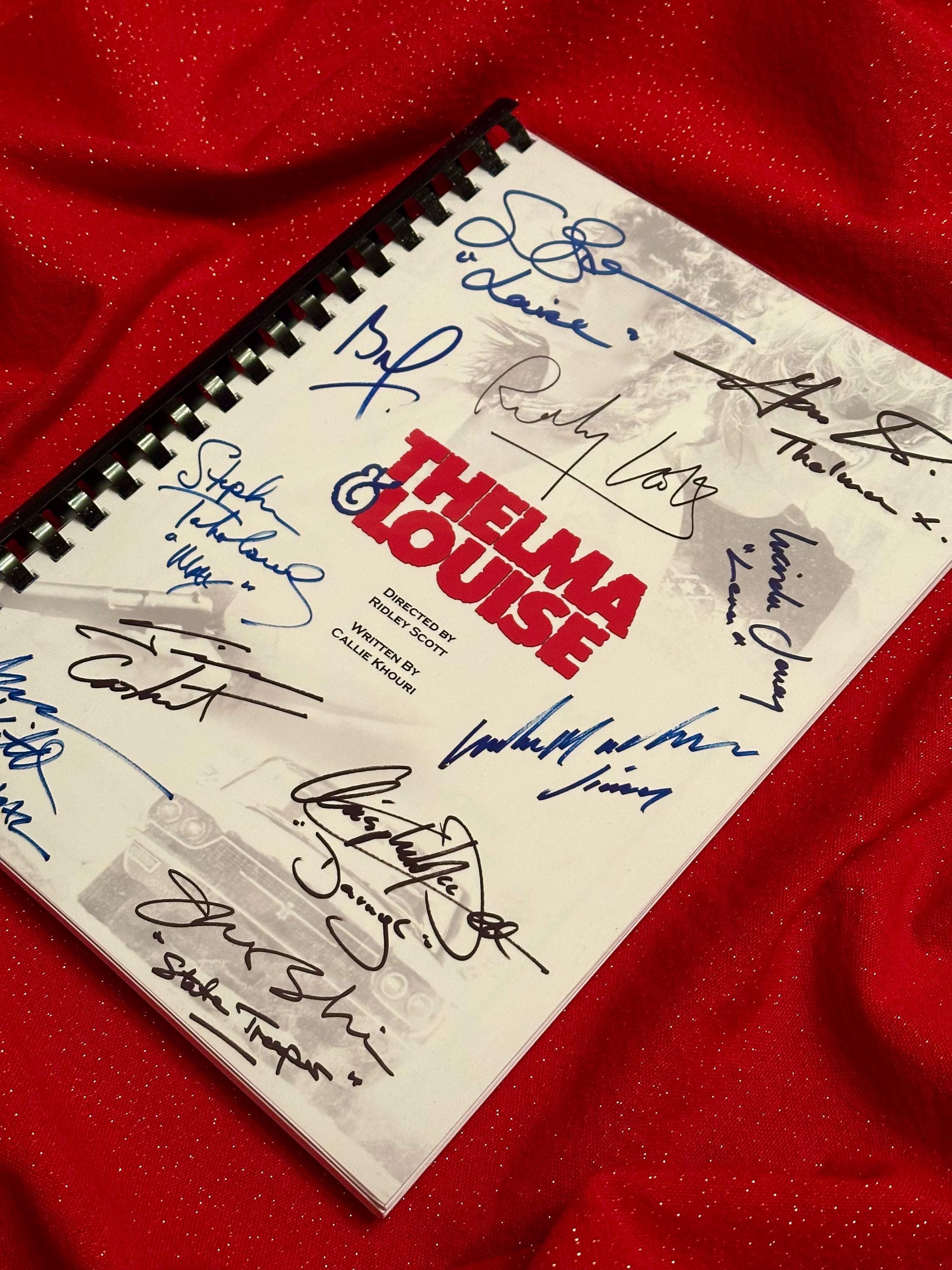 THELMA, LOUISE, Movie Script, Printed Cast Signatures, Birthday Gift ...