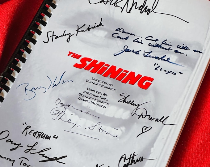 The Shining Movie Screenplay Script Autographed Stephen King, Jack ...