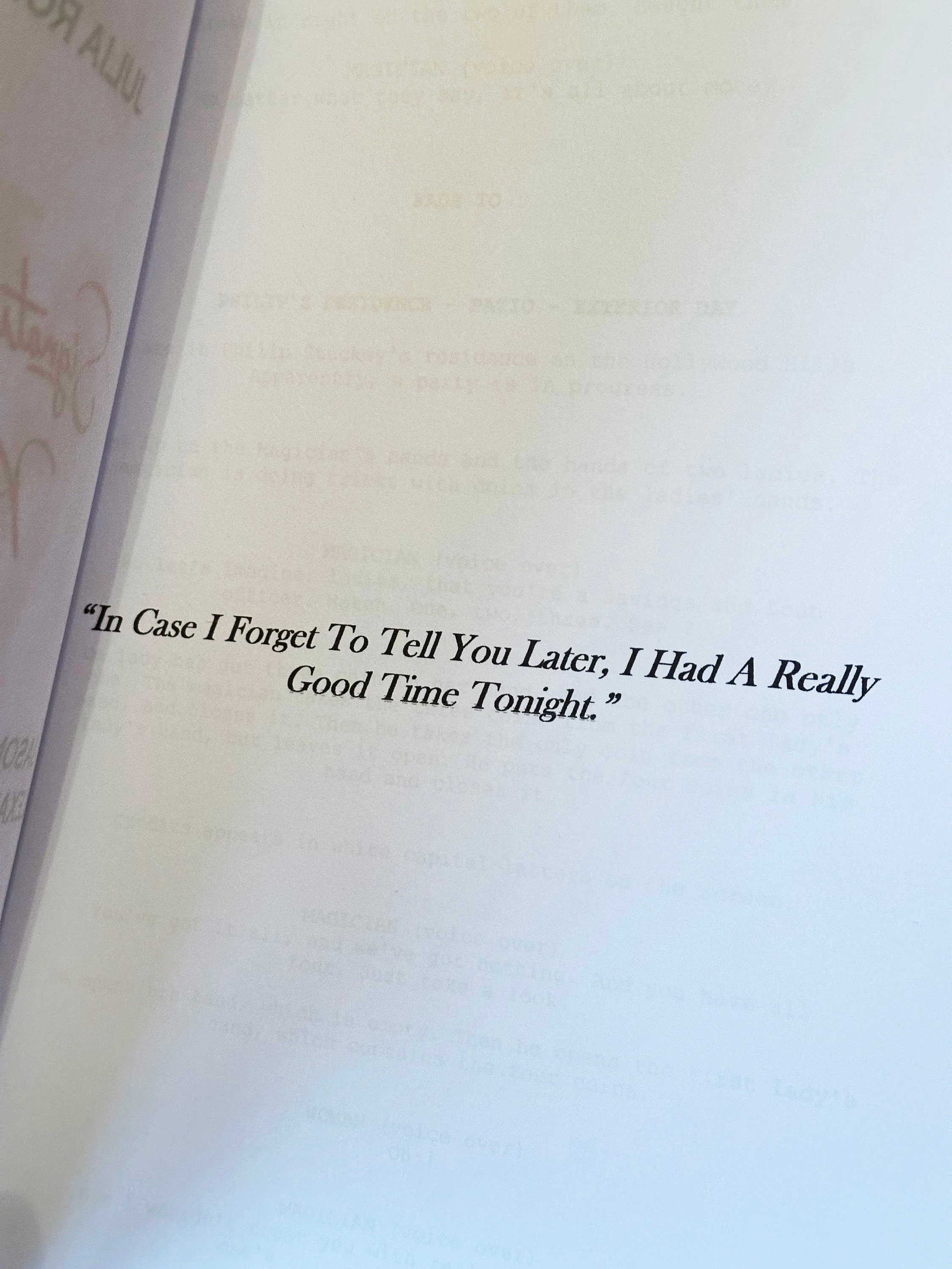 PRETTY WOMAN Signed Movie Script, Valentines Present, Birthday Gift ...