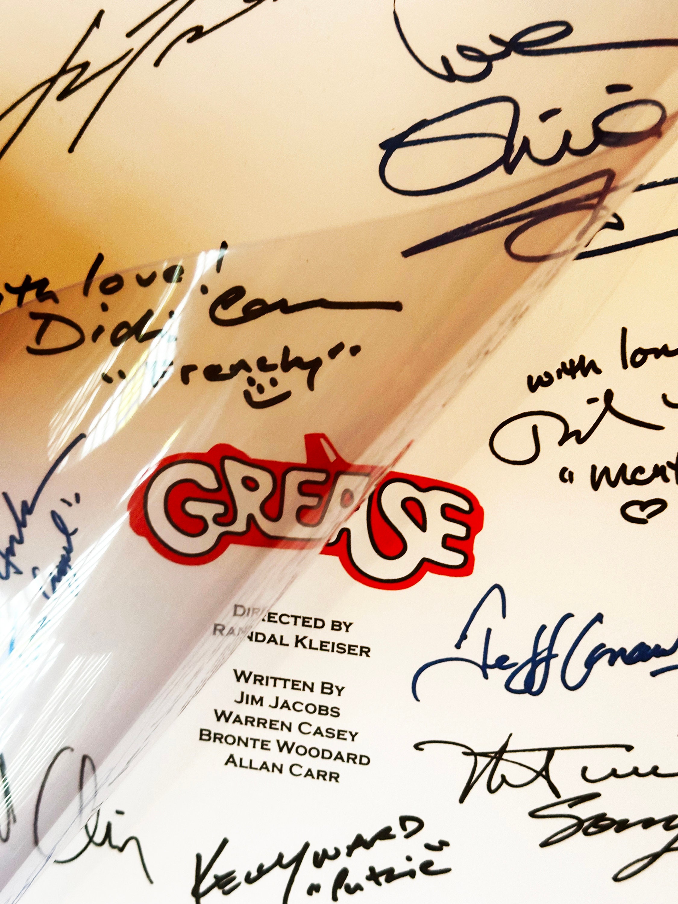 GREASE Signed Movie Script, Valentines Present, Birthday Gift, Movie ...