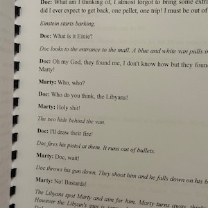 Back, Future Movie Script, Movie Present, Birthday Gift, Movie Gift ...
